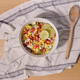 Salade maïs, feta et citron vert | Mes Recettes