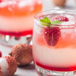 Cocktail litchi, gingembre & champagne | Mes Recettes